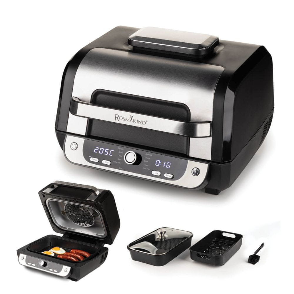 ROSMARINO Friteza na vrući zrak AirGrill Pro, crno-srebrni | Koreqt.hr